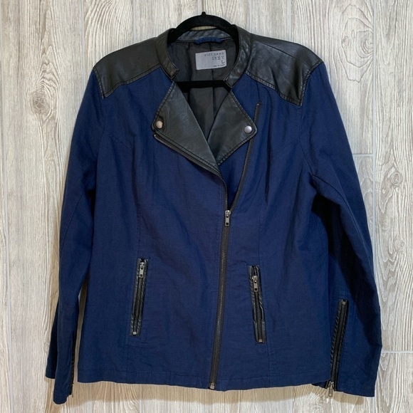 Ruff Hewn | Jackets & Coats | Ruff Hewn Grey Linen Vegan Leather ...